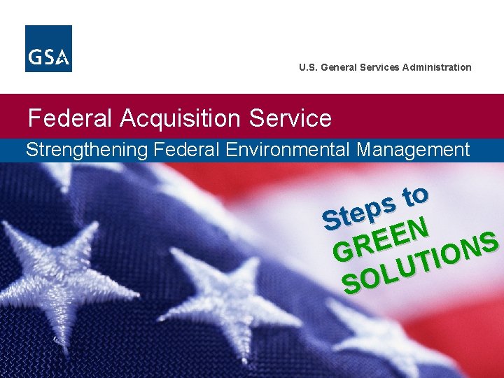 U S General Services Administration Federal Acquisition Service