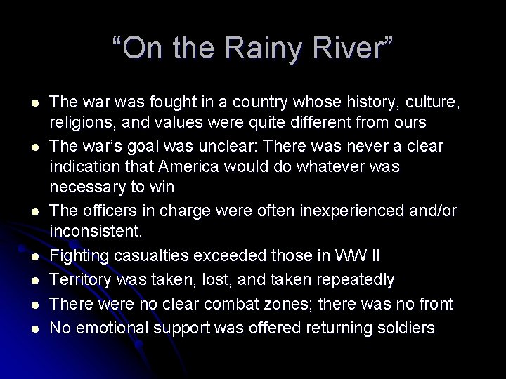 The Things They Carried Tim OBrien Final Presentation