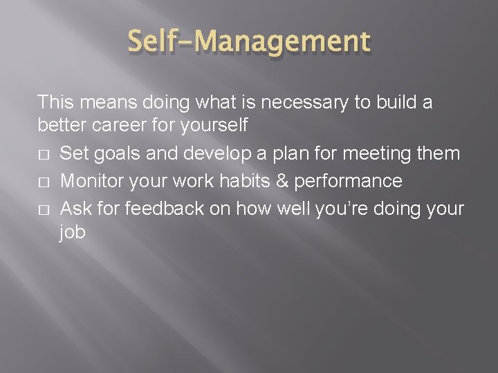 DESIRABLE EMPLOYEE QUALITIES Objectives 9 1 The personal