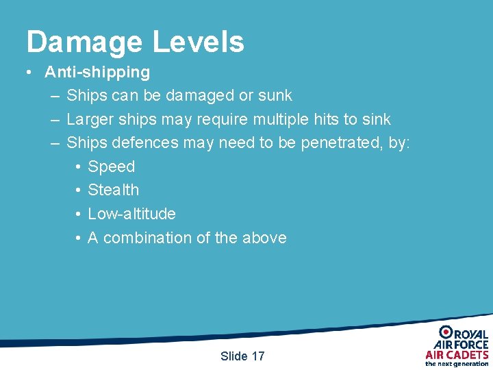 MAS Lesson 3 Military Aircraft Systems Airtosurface Ordnance
