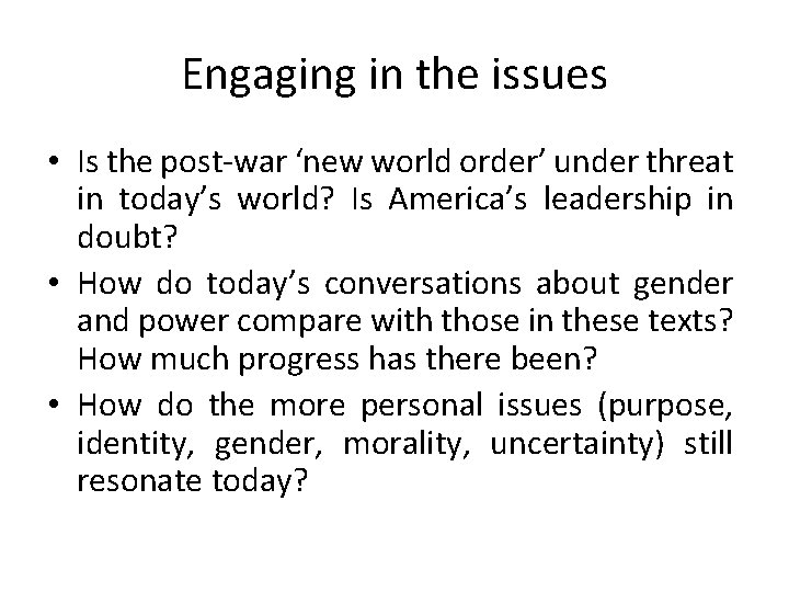 Postwar writing of the 1950 s and 1960