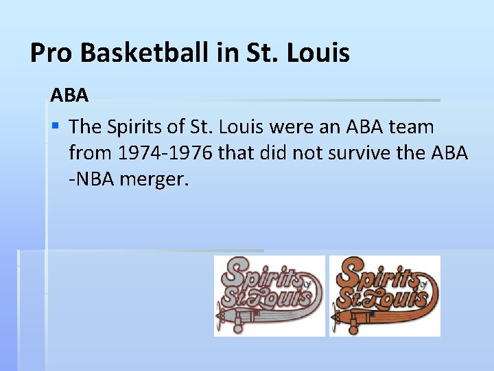 St Louis Golden Arches An NBA Expansion Team
