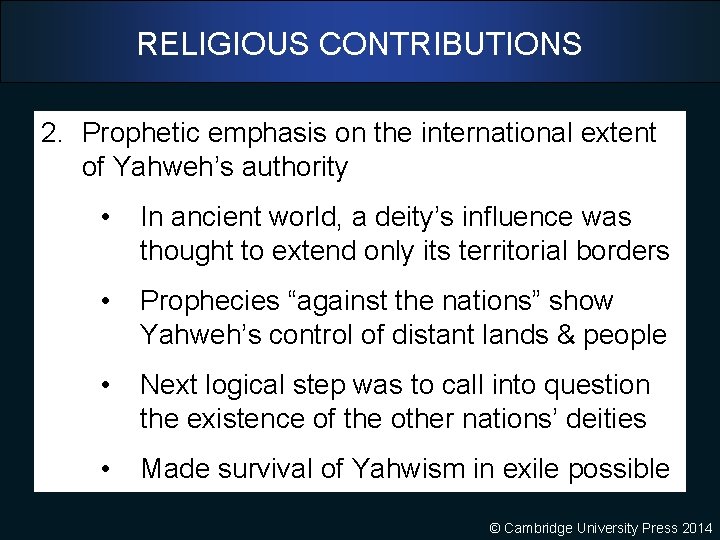 ISRAELS PROPHETS OT contains 15 books of written