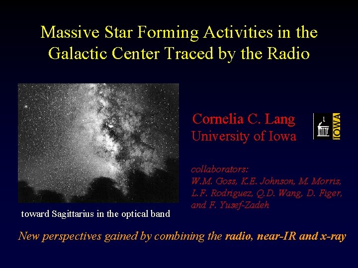 Massive Star Forming Activities in the Galactic Center