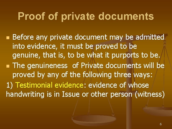 Law of Evidence DOCUMENTRY EVIDENCE 30112014 1 Documentary