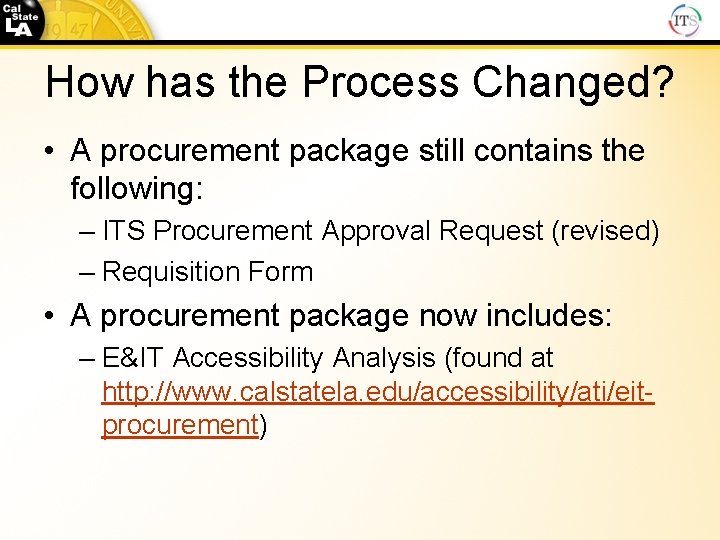 Accessible Procurement Process Presented by Accessible Technology ...