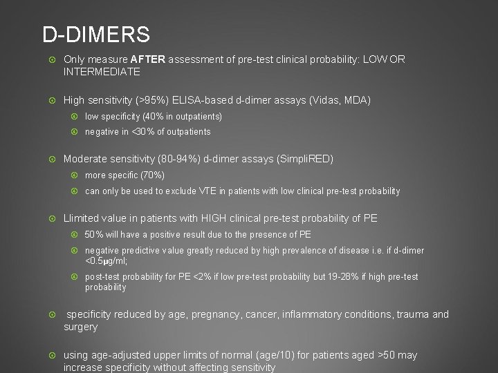 A MASTERCLASS IN VENOUS THROMBOEMBOLISM VTE Dr Tom