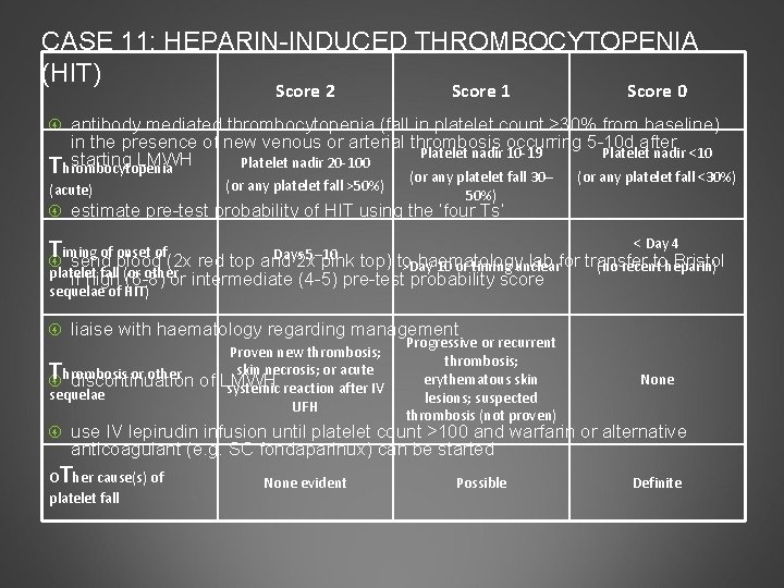 A MASTERCLASS IN VENOUS THROMBOEMBOLISM VTE Dr Tom