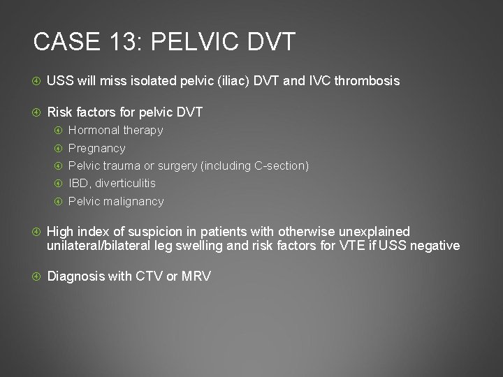 A MASTERCLASS IN VENOUS THROMBOEMBOLISM VTE Dr Tom