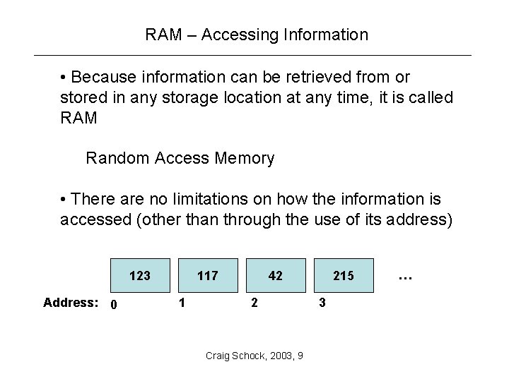 Computer Hardware Inside the box HardwareSoftware Memory Ram