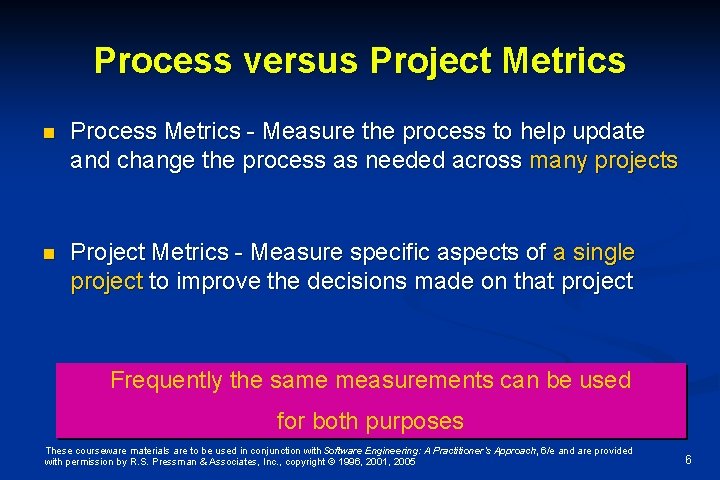 Software Engineering A Practitioners Approach 6e Chapter 22