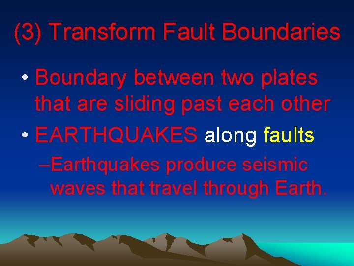 Theory of Plate Tectonics Plate Boundaries Causes of