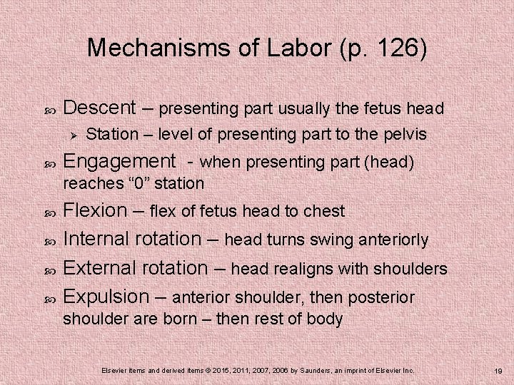 Chapter 6 Nursing Care of Mother and Infant