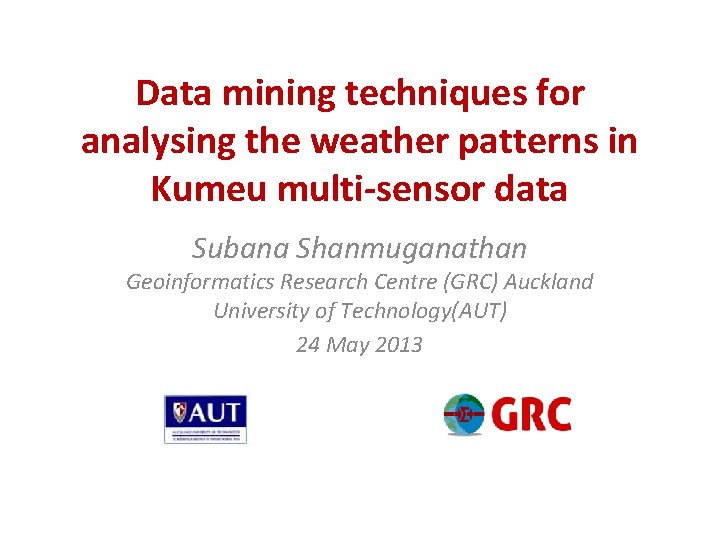 Data mining techniques for analysing the weather patterns