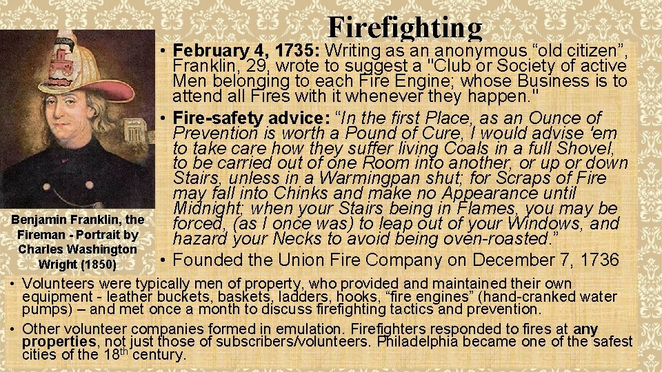 Benjamin Franklin Pioneer of Insurance in North America