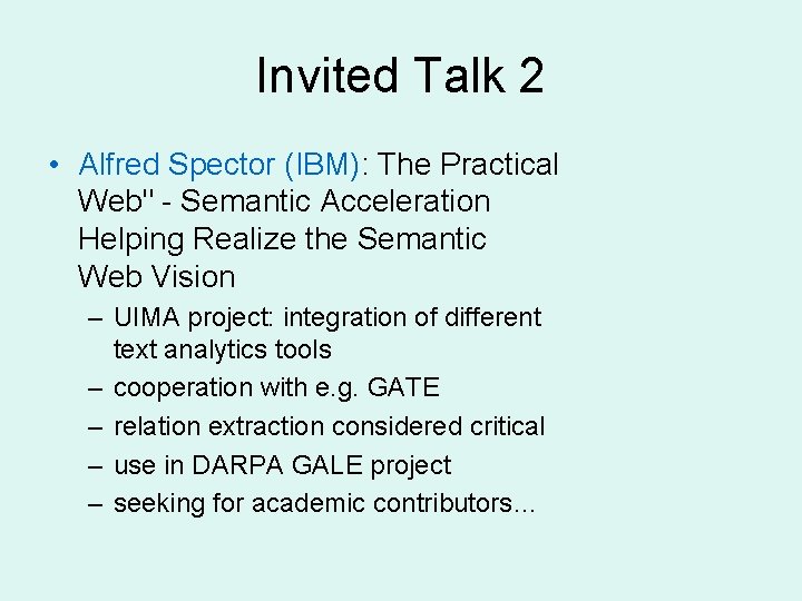 ISWC 2005 4 th International Semantic Web Conference