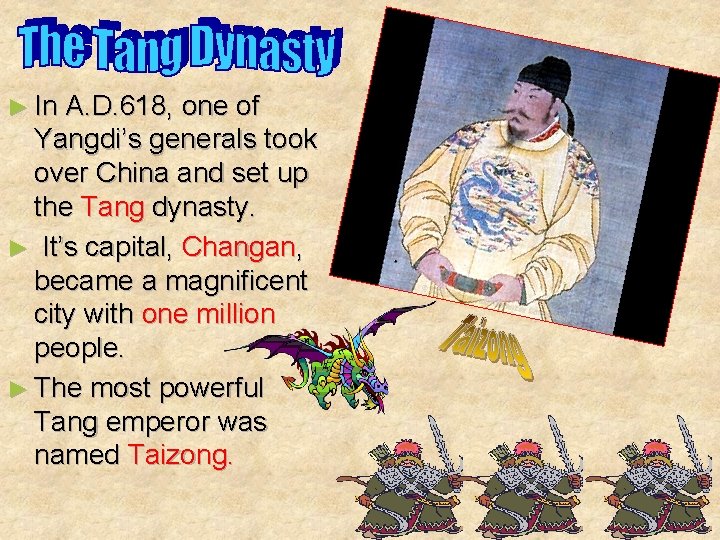 Main Idea The Sui and Tang dynasties reunited