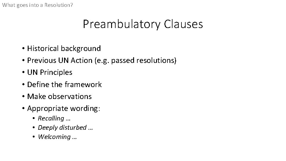 Introduction to Resolution Writing October 25 th 2017