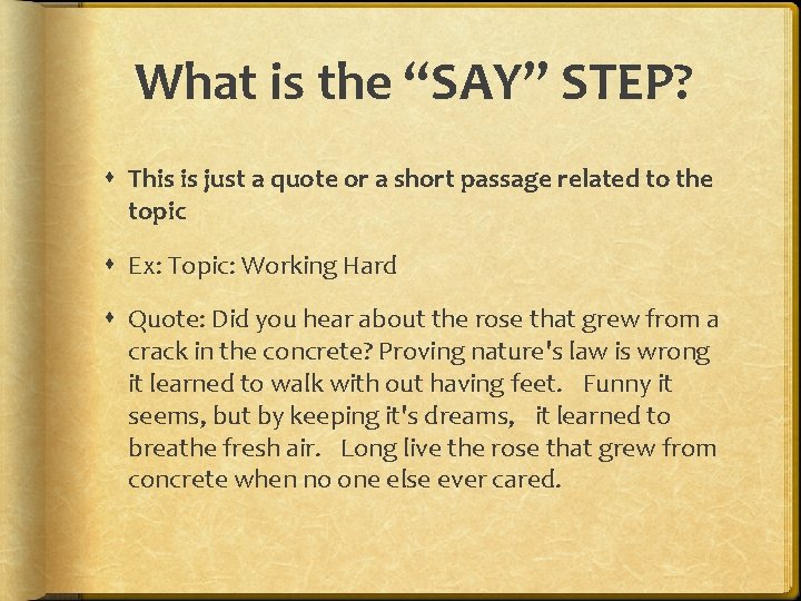 Say Mean Matter Why Say Mean Matter This