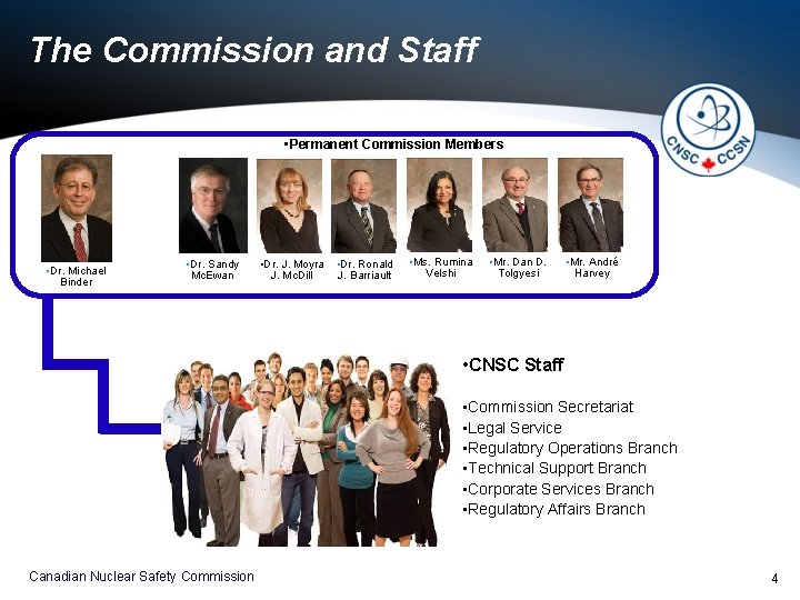 Regulatory Infrastructure in Canada Karen Mayer B Sc