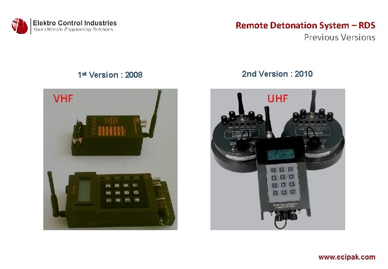 Remote Detonation System Remote Detonation System RDS System