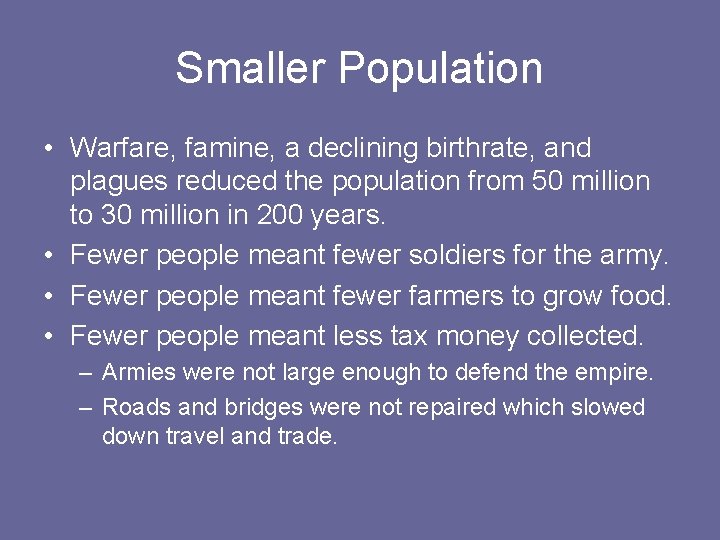 Fall of Roman Empire Weakening Army The Empire