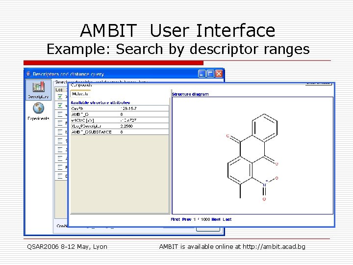 AMBIT Software for Data Management and QSAR Applications