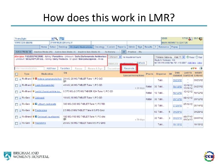 Ambulatory Medication Reconciliation Caroline Keogh MS RN Patient