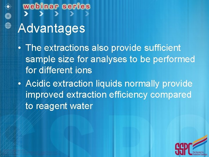 New Methods for Testing and Extraction of Soluble