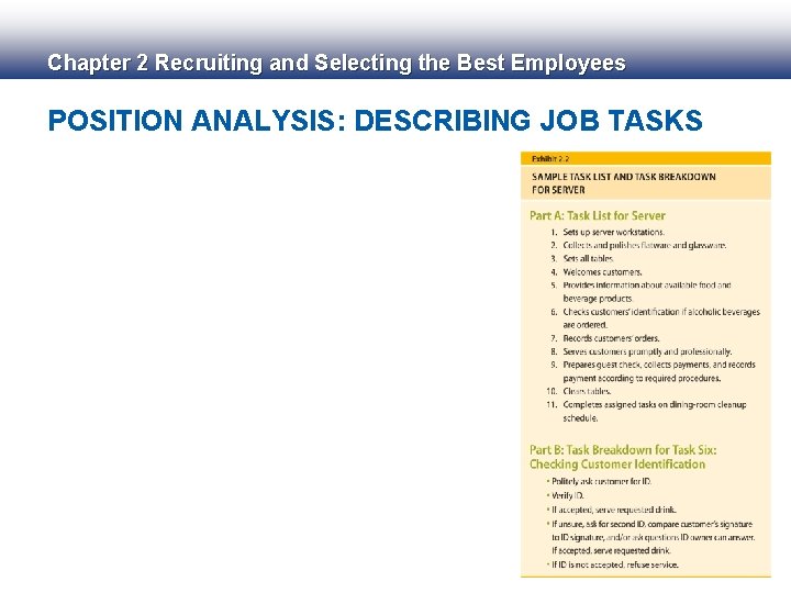 Chapter 2 Recruiting and Selecting the Best Employees