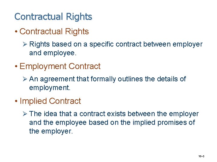 CHAPTER 15 Employee Rights and Responsibilities SECTION 5