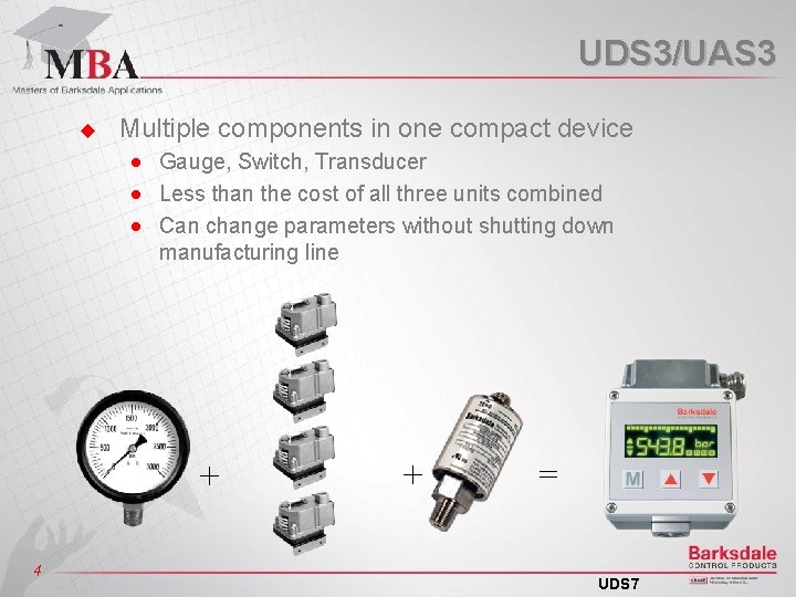 Electronic Pressure and Temperature Switches Session 4 UDS