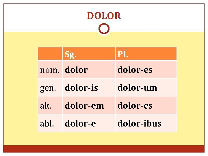 Basic medical terminology 6 IIIRD DECLENSION CONSONANT STEMS