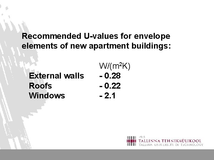 CHANGES IN THERMAL ENERGY CONSUMPTION IN APARTMENT BUILDINGS