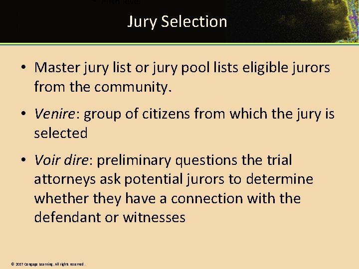 Chapter 10 The Criminal Trial 2015 Cengage Learning