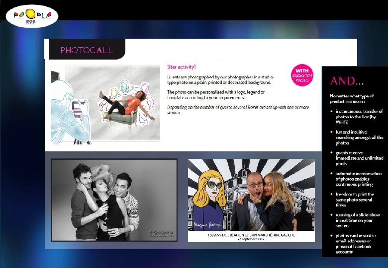 PRESENTATION ONE TOUCH TOUCH SCREEN Thumbnails display Previous