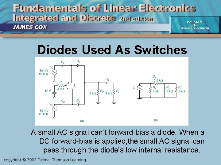 CHAPTER 2 Diode Circuits OBJECTIVES Describe and Analyze