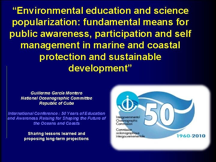 Environmental education and science popularization fundamental means for