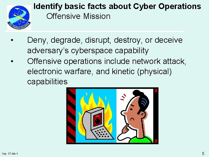 BLOCK 2 UNIT 5 CYBER OPERATIONS Ver IT