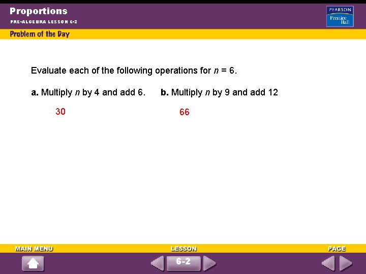 Ratios and Unit Rates PREALGEBRA LESSON 6 1