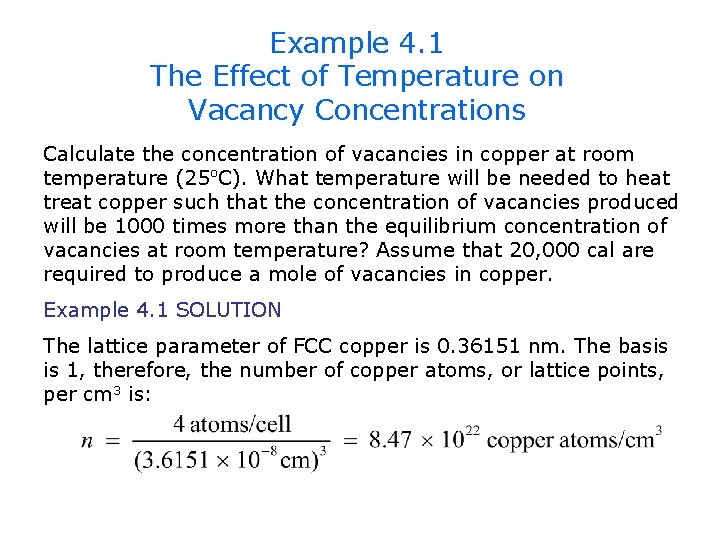 Example 4 1 The Effect of Temperature on