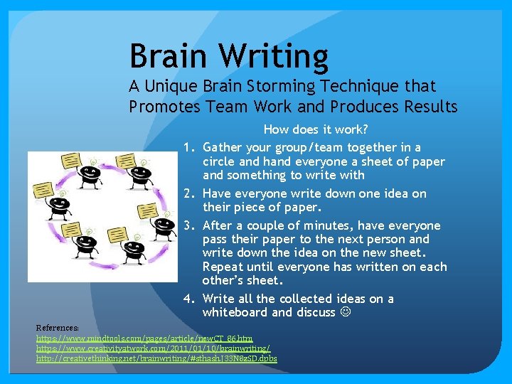 Brainstorming A Great Way to Study and Research