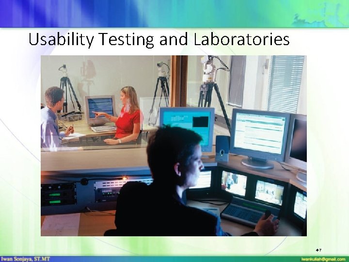 CHAPTER 4 Evaluating interface Designs Iwan Sonjaya MT