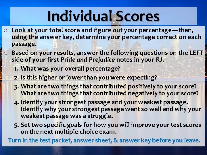 Practice AP Lit Multiple Choice Test Reflection And