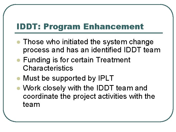 FY 20062007 Mental Health Block Grant An informational