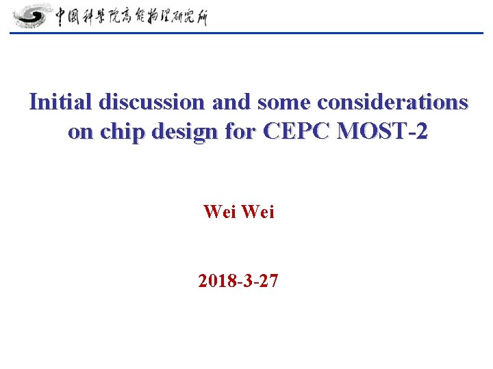 Initial discussion and some considerations on chip design