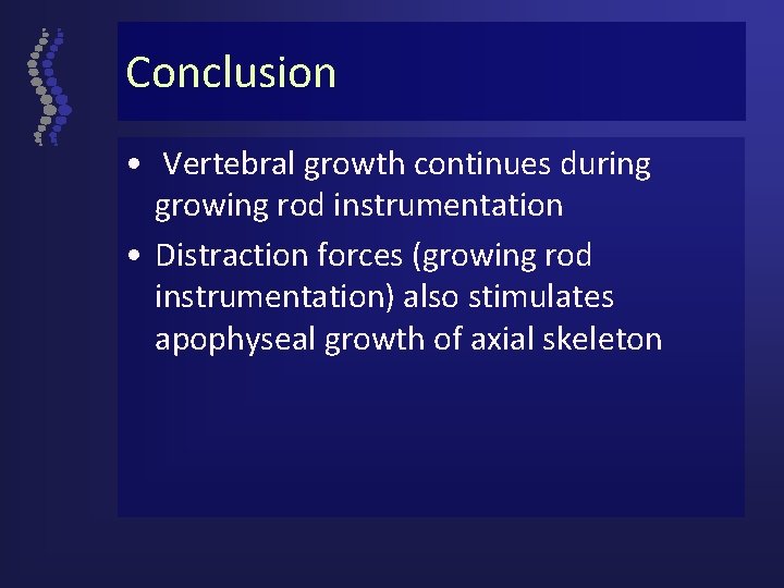 Growing Rod Instrumentation and Vertebral Body Growth A