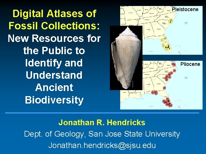 Digital Atlases of Fossil Collections New Resources for