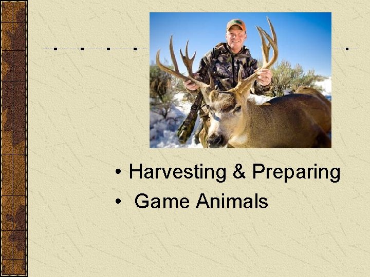 Harvesting Preparing Game Animals Next Generation ScienceCommon Core