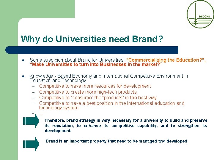Building Brand for Universities in Vietnam in the
